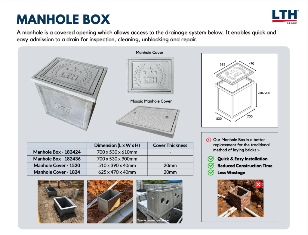 Manhole Box & Cover - LTH Group Holdings Sdn Bhd