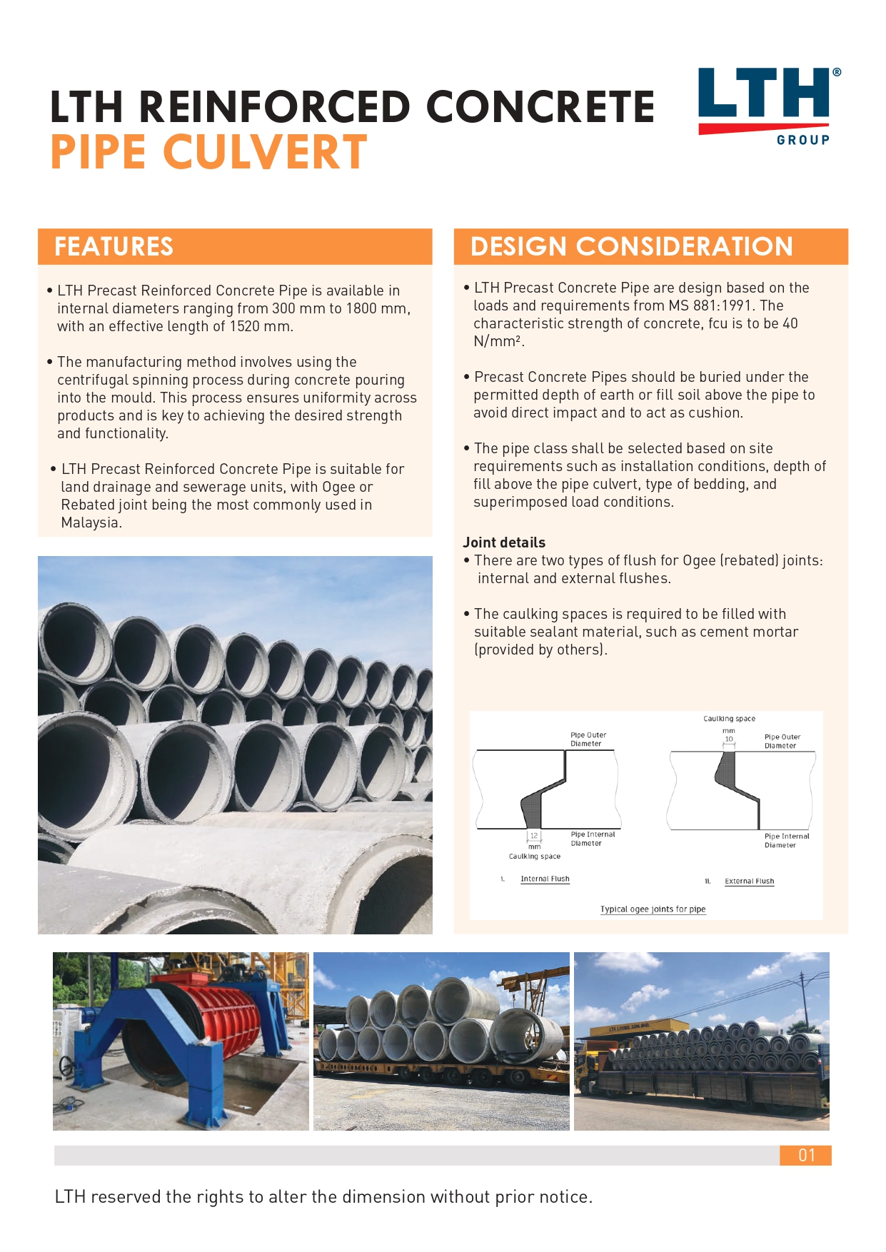 Reinforced Concrete Pipe Culvert - LTH Group Holdings Sdn Bhd