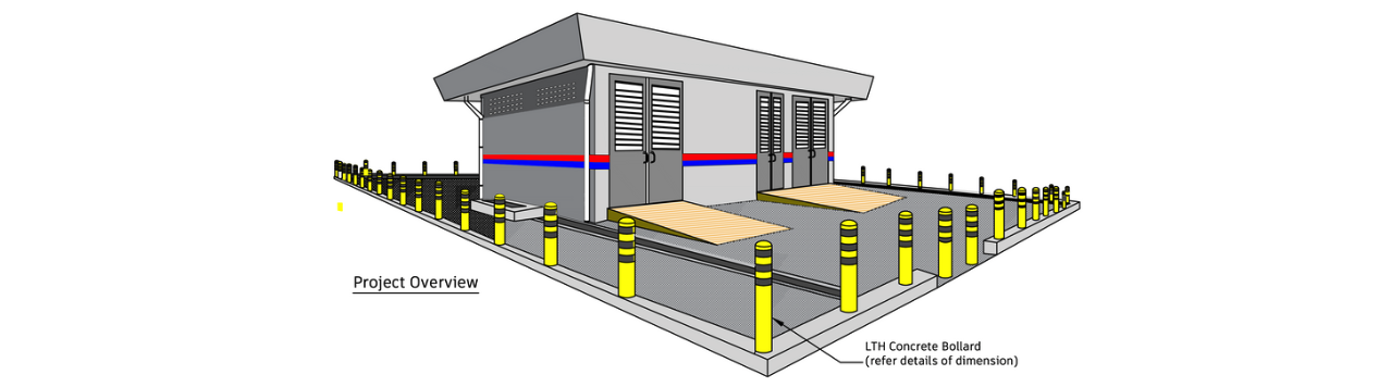 Concrete Bollard & Footing - LTH Group Holdings Sdn Bhd
