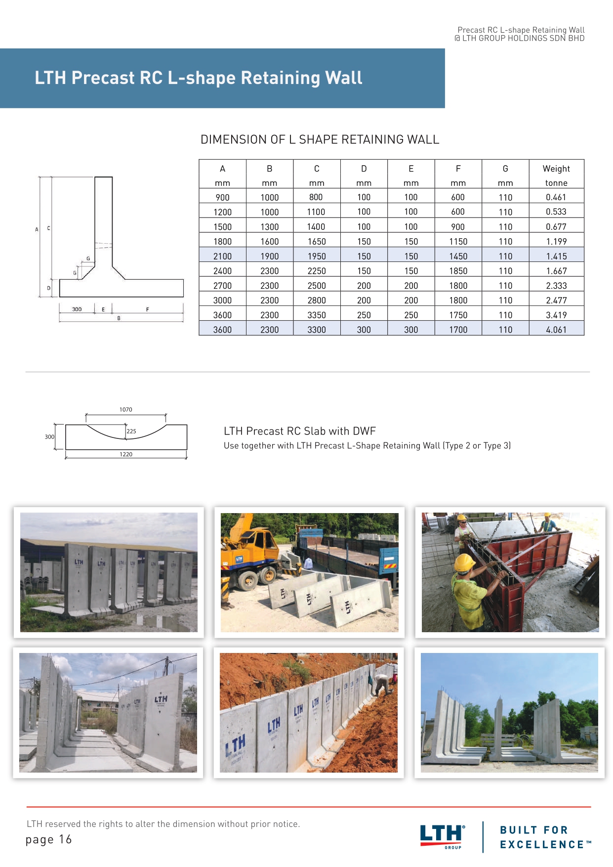 L-Shape Retaining Wall - LTH Group Holdings Sdn Bhd